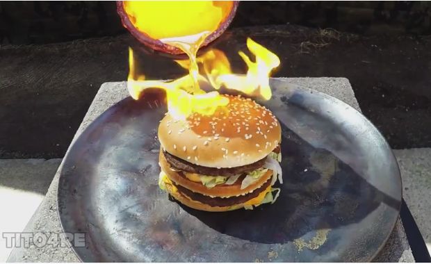 Watch What Happens When Molten Copper is Poured on a Big Mac - Your ...