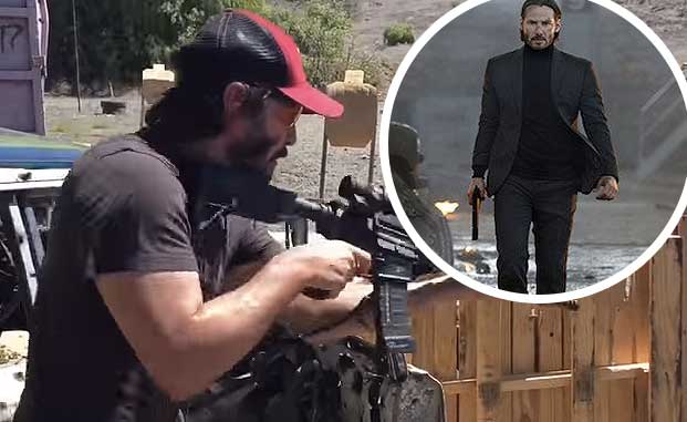 Keanu Reeves Shows Off Sick Gun Skills During Prep for 'John Wick ...