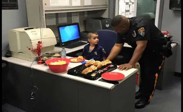 5-Year-Old Boy Saves His Allowance so He Can Treat Local Police ...