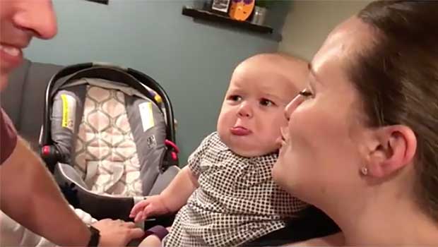Baby Cries Every Time Her Parents Kiss in Front of Her Because She ...