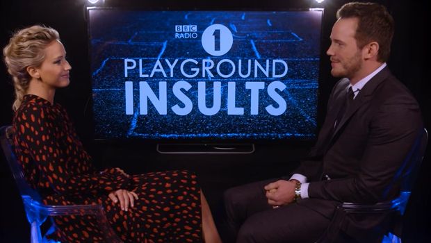 Watch Jennifer Lawrence And Chris Pratt Trade Playground Insults