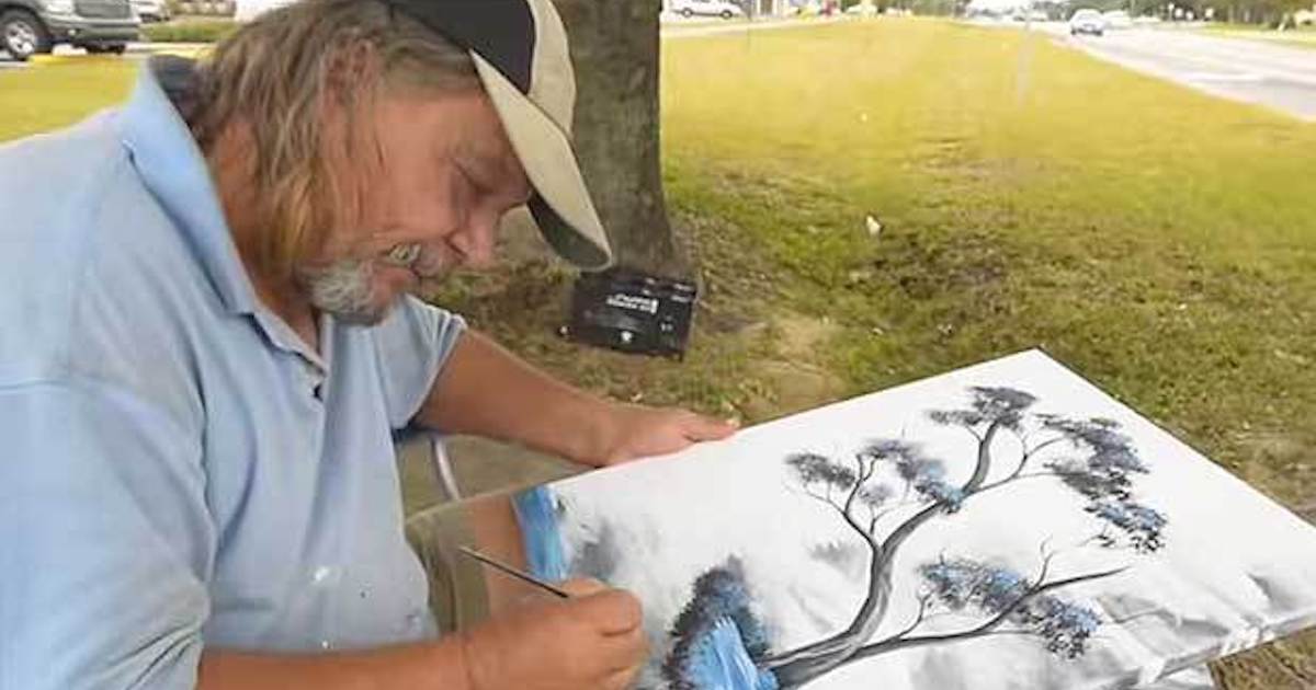 Homeless Artist Turned His Life Around Through Painting